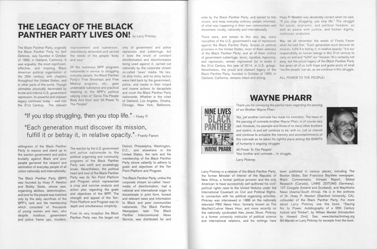The Legacy of the Black Panther Party Lives On! | Larry Pinkney Archives